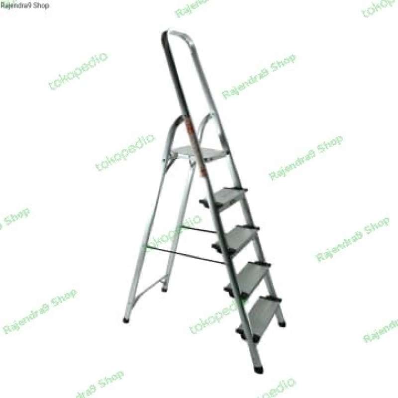 Promo Krisbow Tangga Lipat Aluminium 5 Wide Step LADDER ALU HANDLE 5 ...