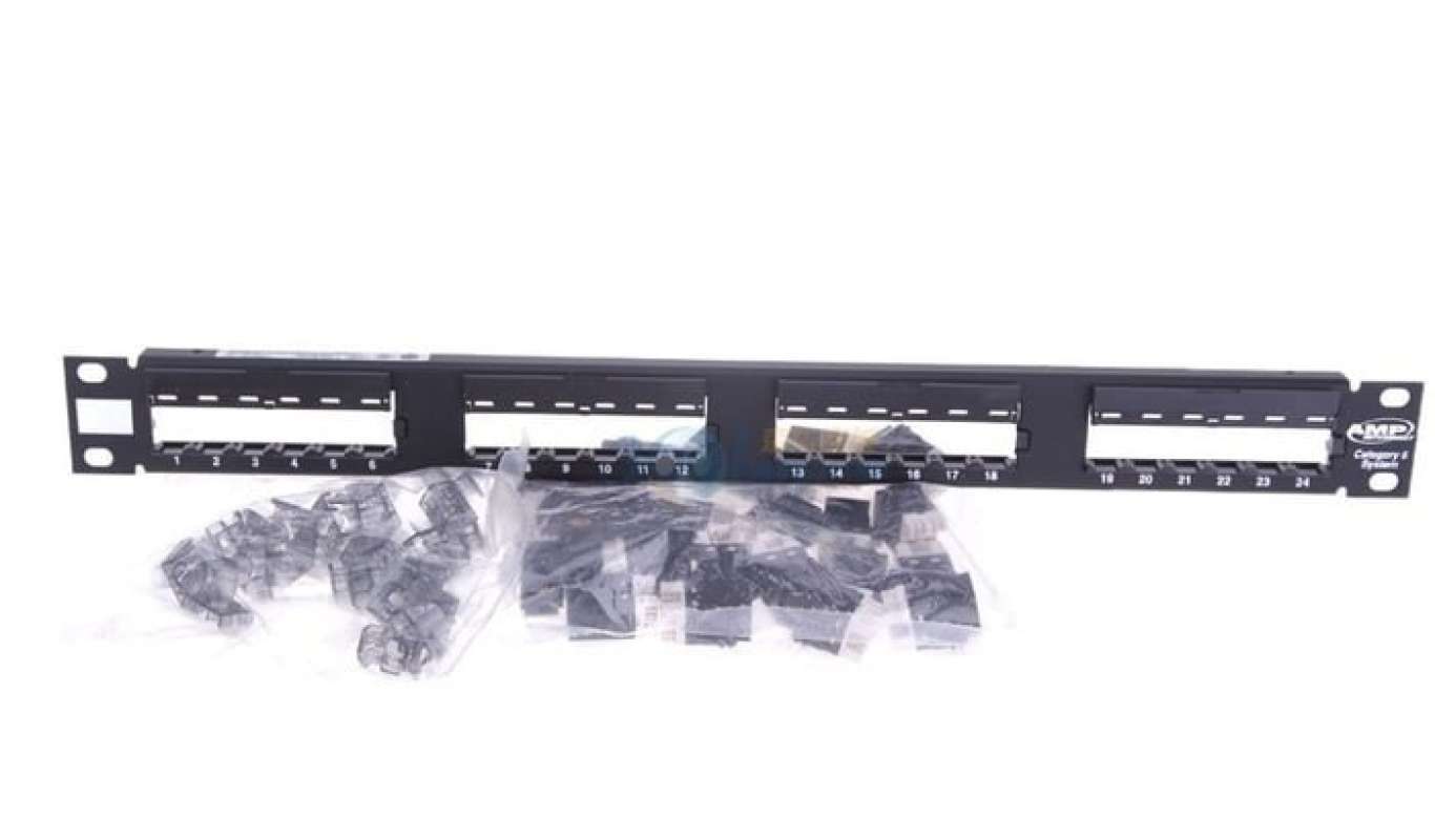 Promo Amp Patch Panel Sl Series 24 Port Cat. 6 Loaded Original Diskon ...