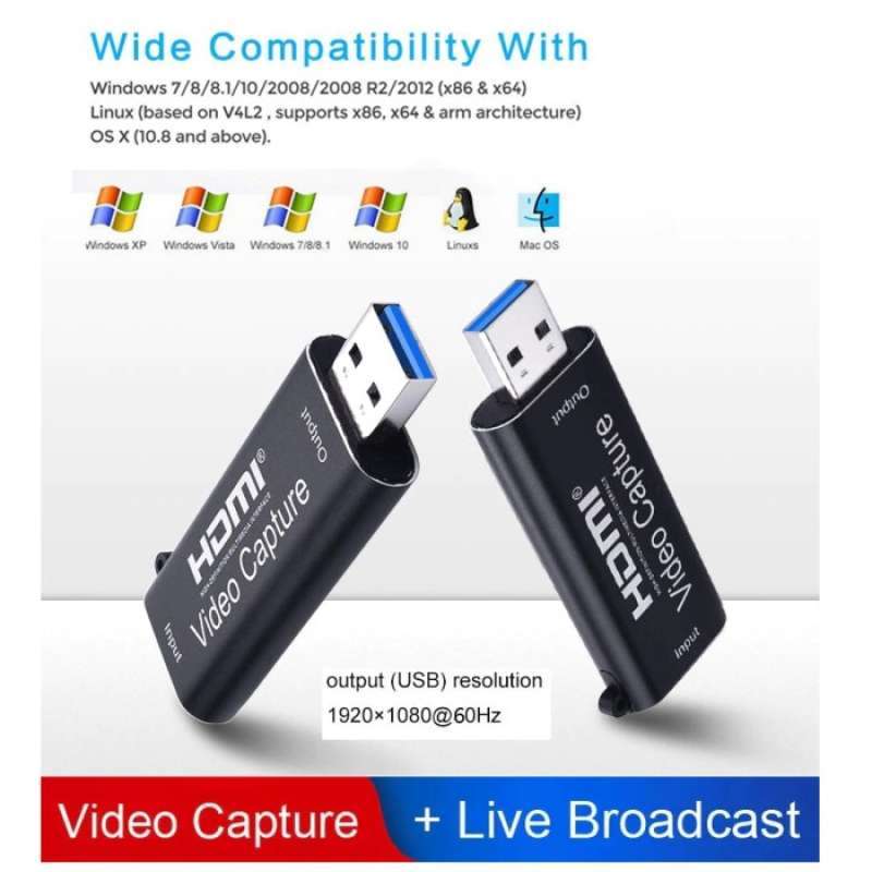 Promo Hdmi Video Capture Usb Grabber In 4K Game Live Streaming Full Hd ...