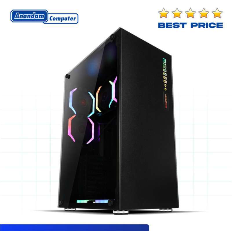 Jual Casing Abkoncore Ramesses 320 R320 Slim E-ATX Tempered + 6 Spider ...
