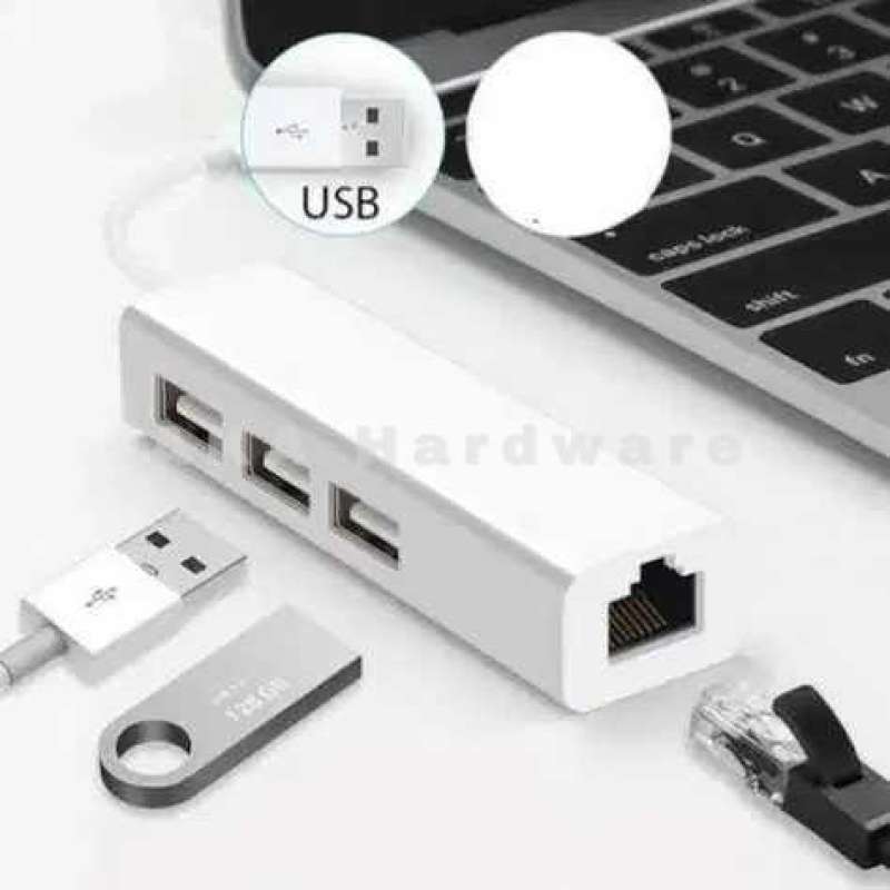 Promo Usb To Lan Ethernet External Network Card With Usb Hub Diskon 23% ...