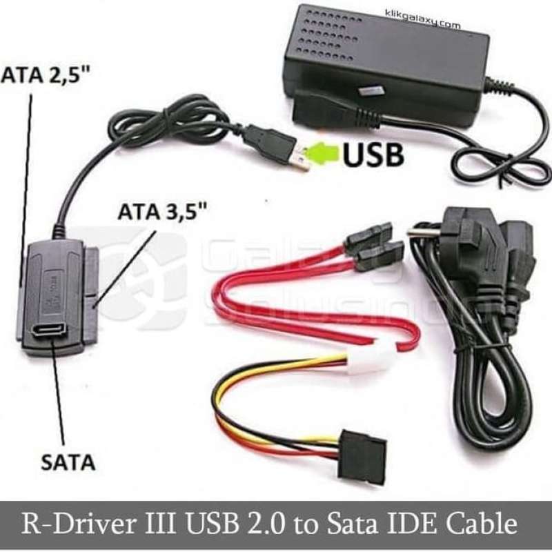 Promo Usb 2 0 To Ide Sata With Adapter R Driver Iii Usb To Ide Sata Cable Diskon 23% di Seller ...
