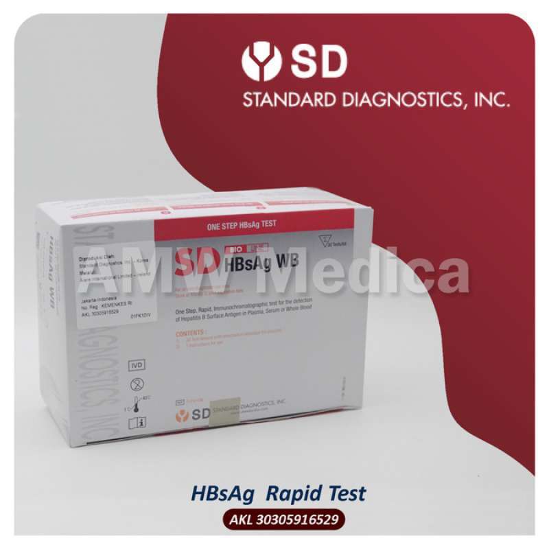 Promo Hbsag Sd Isi 30 Test | Hbsag Sd Bioline Wb (Whole Blood) Diskon ...
