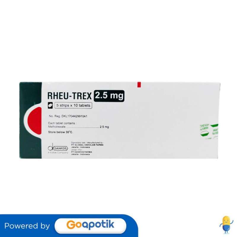 Jual RHEU-TREX 2.5 MG BOX 50 TABLET di Seller Apotek Medtrust - Kramat Jati, Kota Jakarta Timur ...