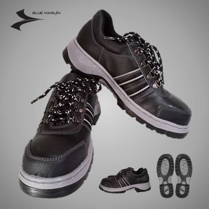 Promo sepatu safety sport blue marlin dilengkapi baja pelindung diujung ...