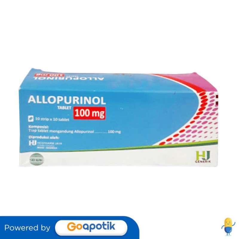 Jual ALLOPURINOL HEXPHARM 100 MG BOX 100 TABLET di Seller Apotek Sana Farma Rawamangun ...