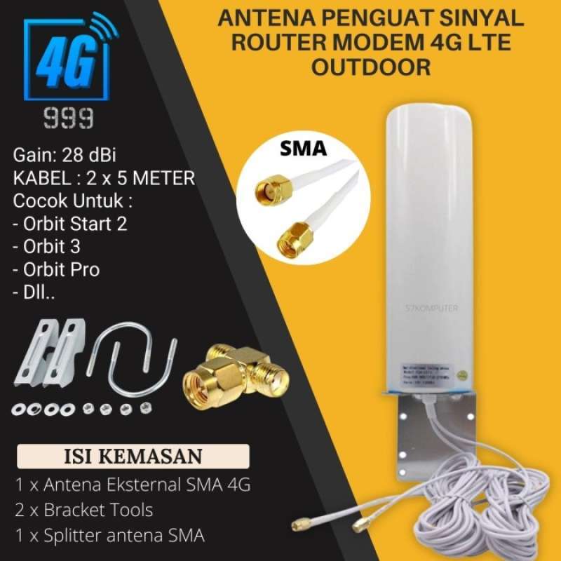 Promo Antena Outdoor Penguat Sinyal Router Modem Orbit Start 2 3 Pro ...