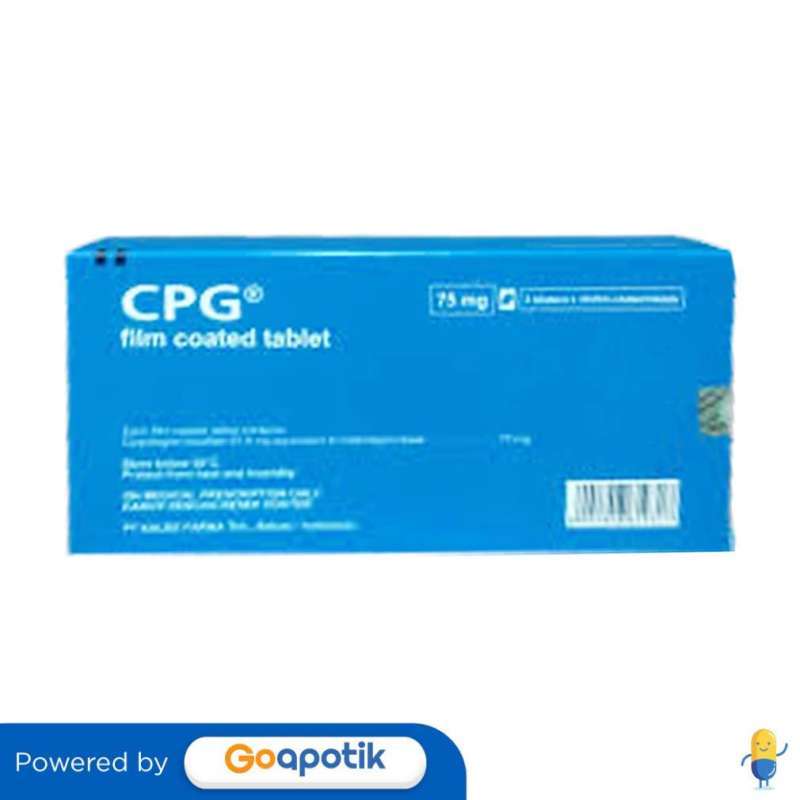 Jual Cpg 75 Mg Box 30 Tablet Di Seller Apotek Mirzabi Sehat 2 - Pondok ...