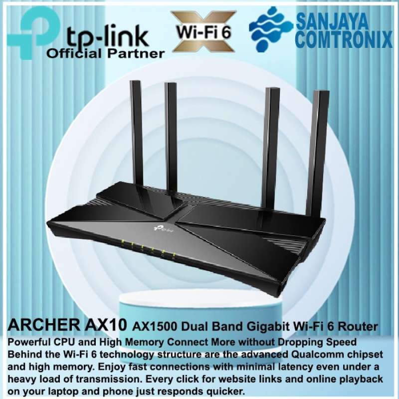 Promo Tp-Link Archer Ax10 Ax1500 Wi-Fi 6 Router Diskon 2% di Seller ...