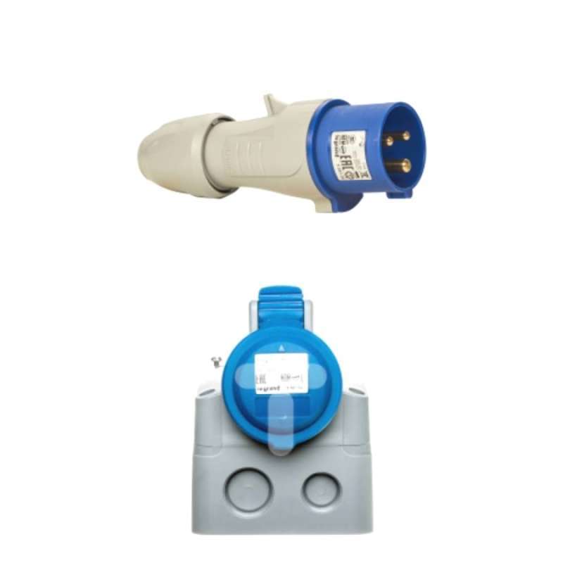 Promo Legrand IP66/67 Set Surface Mounting Sockets+Straight Plugs 16A ...