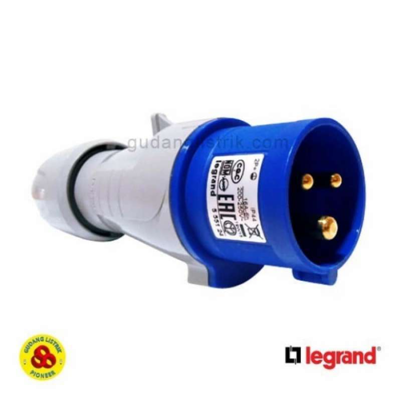 Promo legrand 555124 Male Plug 1phase 16A IP44 2P+E Plug Industrial ...