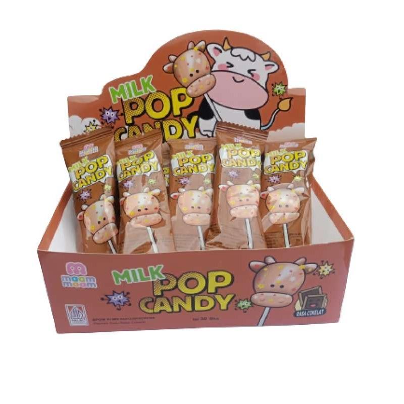 Jual 1 Box 30pcs Permen Maam Milk Pop Candy Rasa Susu, Coklat Di Seller ...