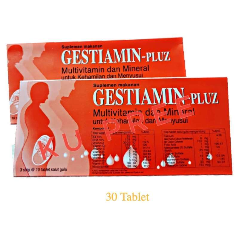 Promo Gestiamin-Pluz isi 30 Tablet Multivitamin dan Mineral untuk ...