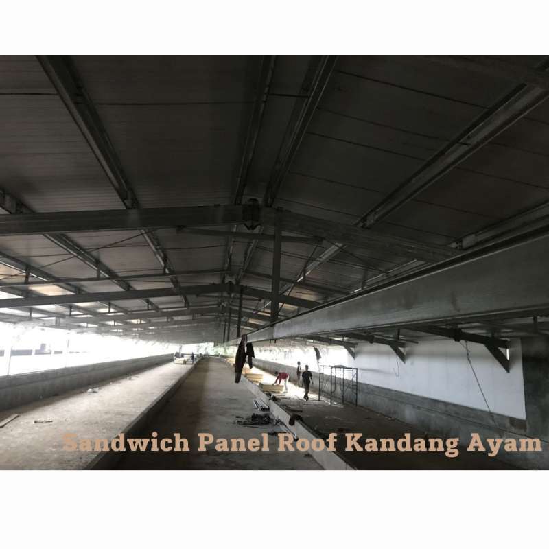 Jual Konstruksi Baja Kandang Ayam, Gabungan Peb Light + Sandwich Panel ...