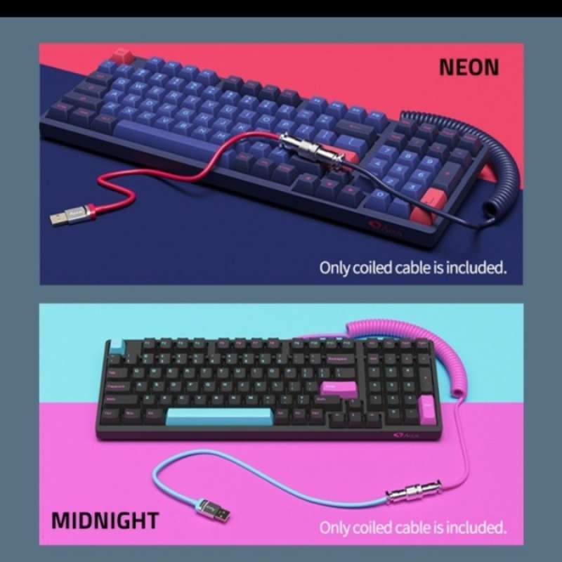 Jual Coiled Cable Keyboard / Kabel Coiled Akko Aviator di Seller Indah ...