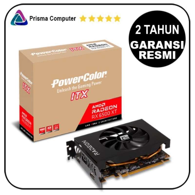 Promo Vga Powercolor Rx 6500 Xt Itx 4Gb Gddr6 Diskon 23% di Seller XiXiStore - Pasar Minggu ...