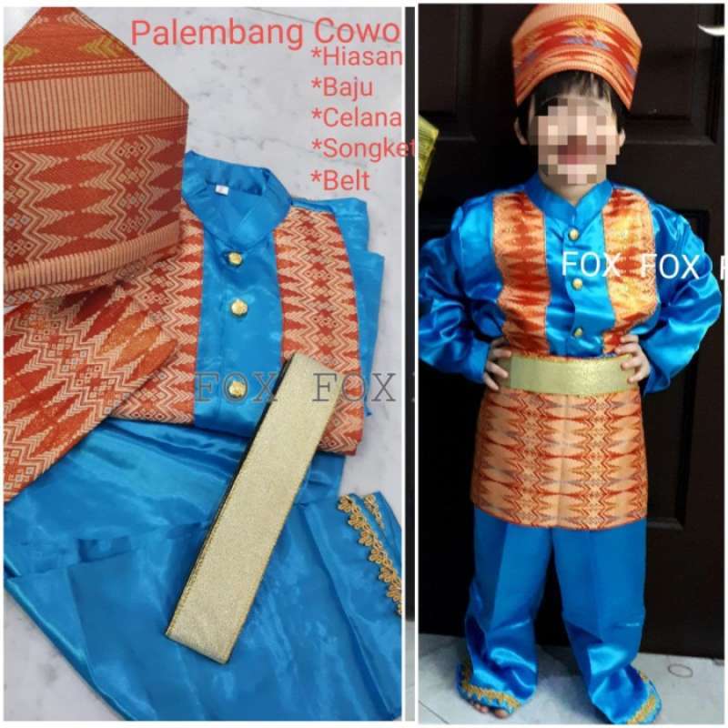 Promo heidi-Baju adat Palembang cowo/Kostum karnaval/Baju kartinian ...
