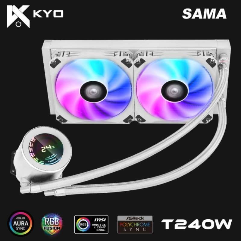Promo Kyo Sama T240W Argb Aio Liquid Cooling 240Mm Aio 240 Garansi ...