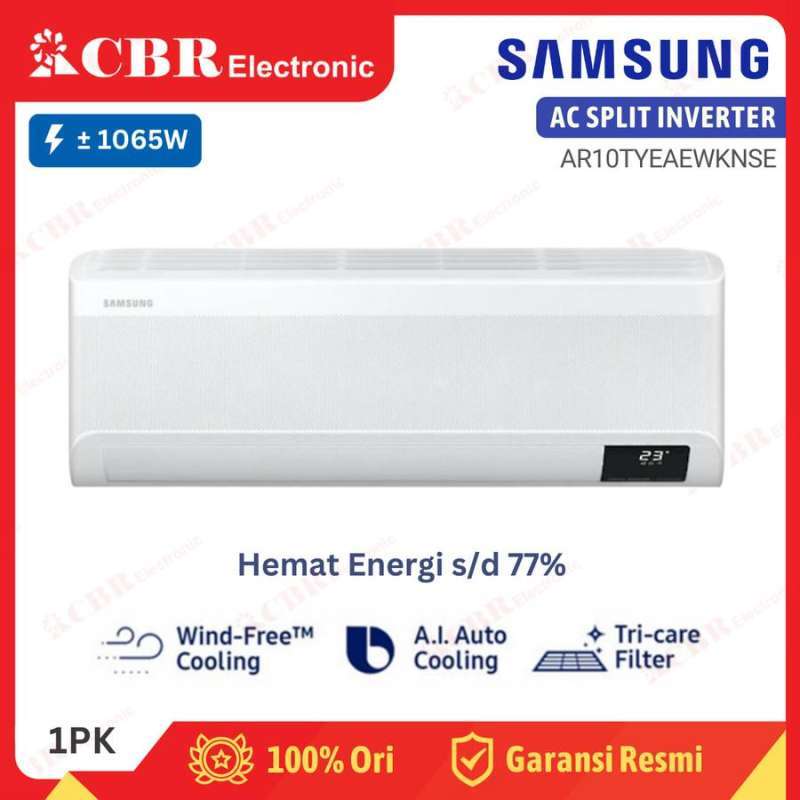 Jual AC SAMSUNG INVERTER 1PK AR10TYEAEWKNSE WIND FREE - WIFI (R32) di Seller CBR ELECTRONIC ...
