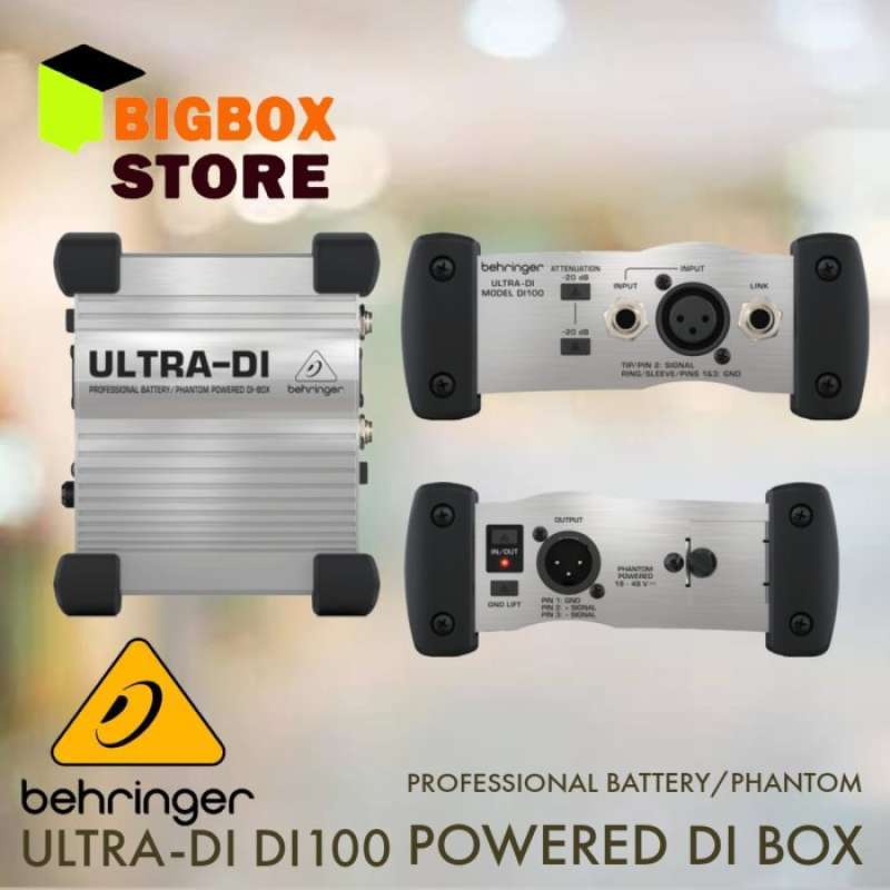 Promo Behringer Ultra-DI DI-100 / DI100 / DI 100 Direct Box Diskon 23% ...