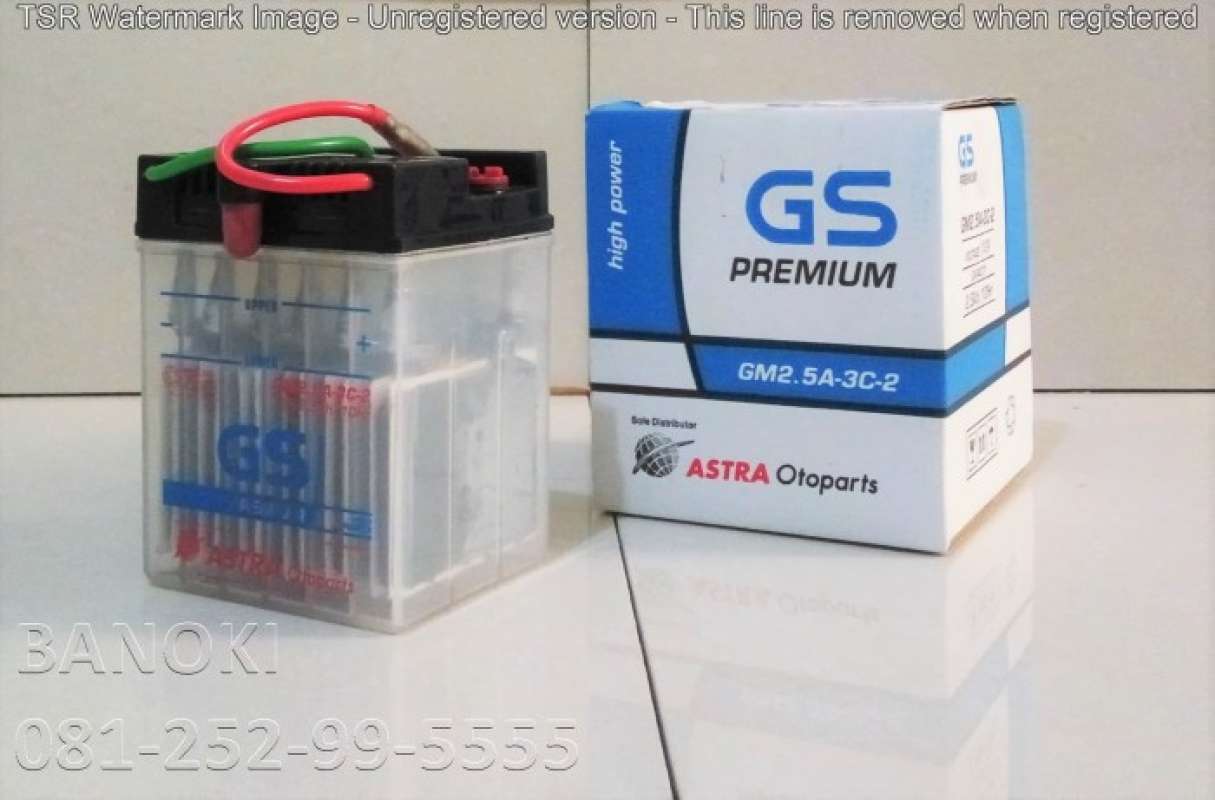 Promo Aki Gs Premium Kit Gm 2,5 A-3C-2 ( Untuk Motor Gl Max,Gl Pro,Gl ...