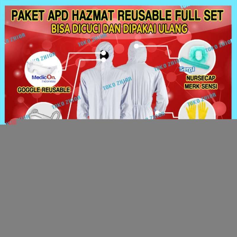 Jual Hazmat Apd Full Set Lengkap Bisa Dicuci Di Seller Chintya Store ...