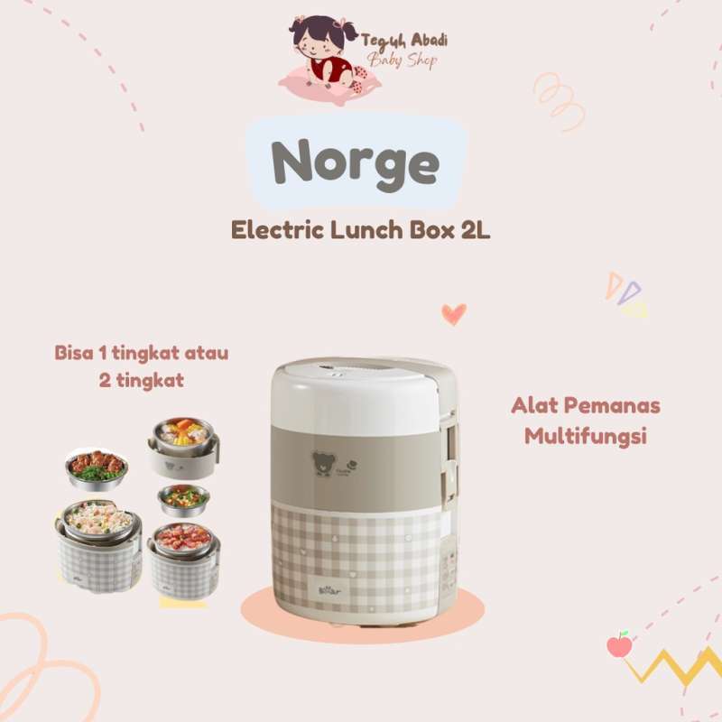 Promo [ta] Norge Bear Electric Lunch Box 2l / Pemanas Penghangat ...