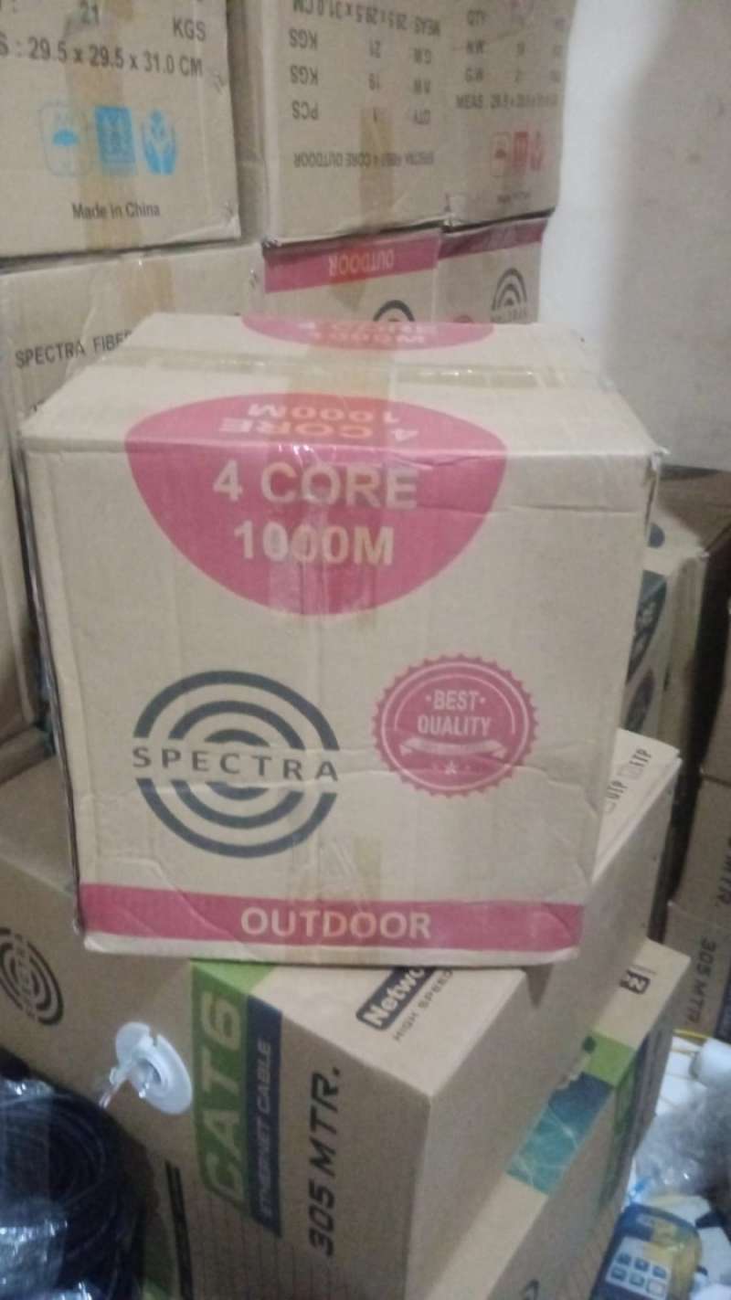 Promo Kabel Fo Drop Wire Optik/ Dw 4 Core Panjang 1000m Diskon 23% Di ...