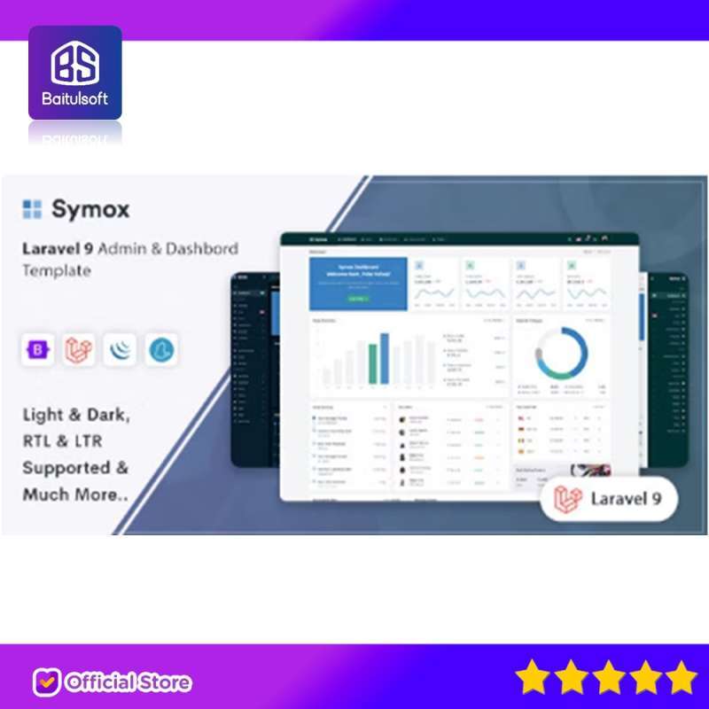 Promo SYMOX - LARAVEL 9 ADMIN & DASHBOARD TEMPLATE BY BAITULSOFT Diskon 99% di Seller Baitulsoft ...