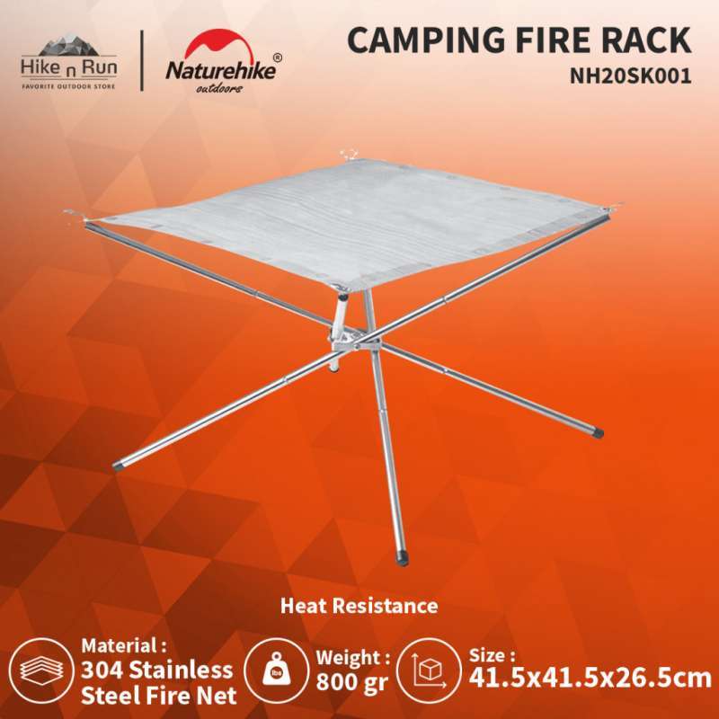 Promo Naturehike Stand Api Unggun Portable NH20SK001 Folding Fire Rack ...