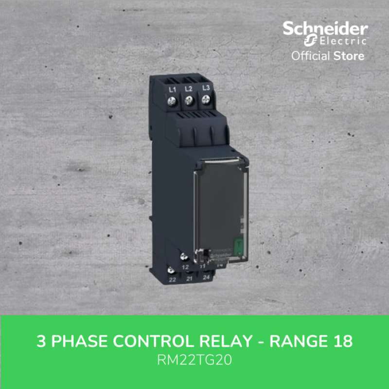 Promo Schneider Electric 3 Phase Control Relay Rm22-tg - Range 18 ...