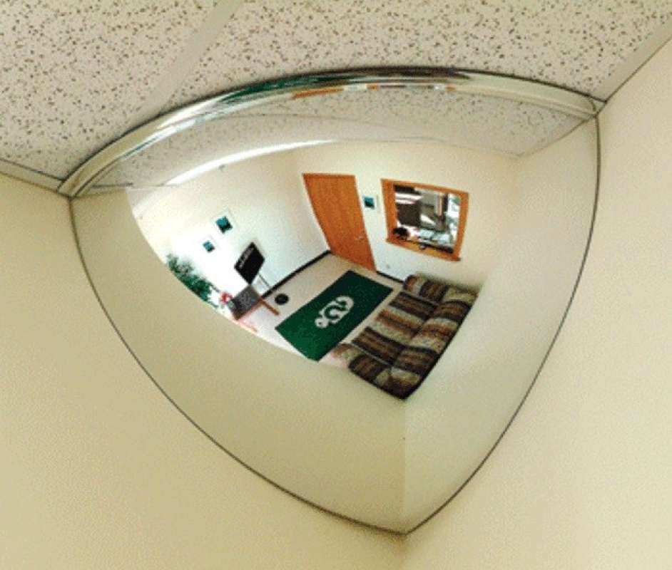 Blindspot Mirror 2-Pack 26" Quarter Dome Safety Mirrors - Acrylic ...