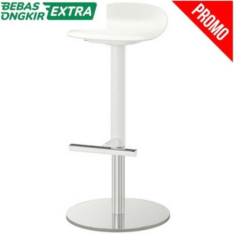 Promo ID Bangku Bar JNG Premium Bar Stool Hight Quality 76cm_White ...