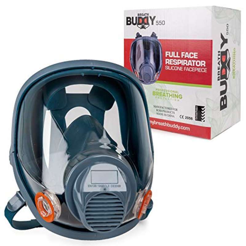 Jual Breath Buddy Full Face Respirator Breathing Mask Air Filter ...