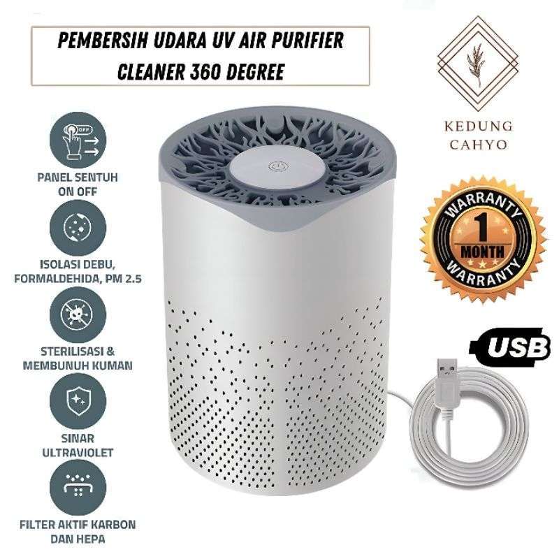 Jual Air Purifier Ruangan UV Penyaring Udara Kamar Anti Virus dan ...