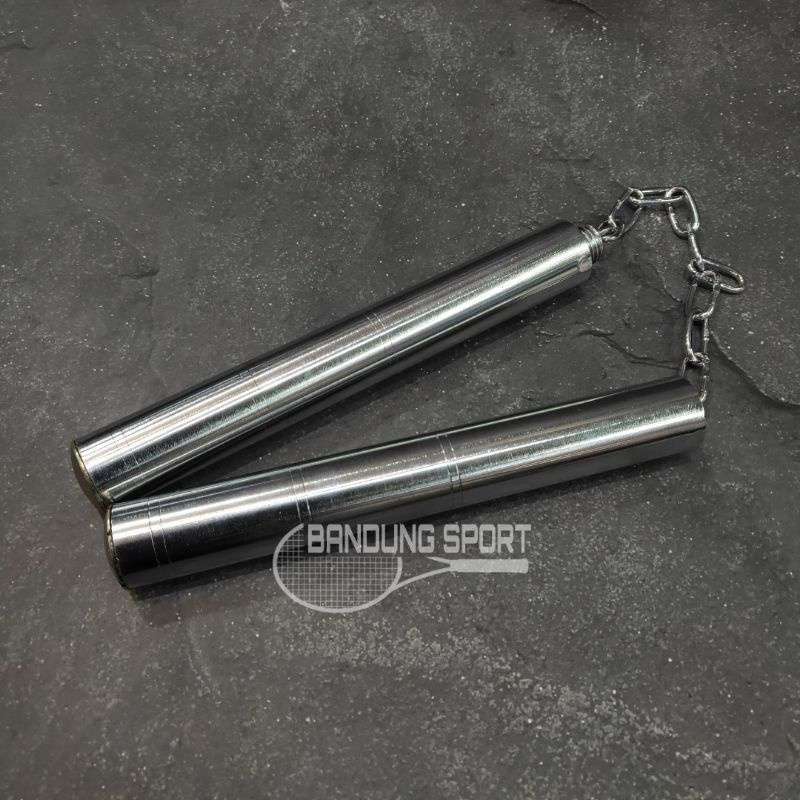 Jual Nunchaku Double Stick Double Stick Besi Silver Rocky di Seller ...