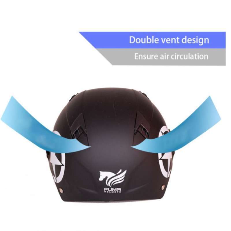 Jual Helm Sepeda Skuter Motor Elektrik Half Face Zoro Helmet Di