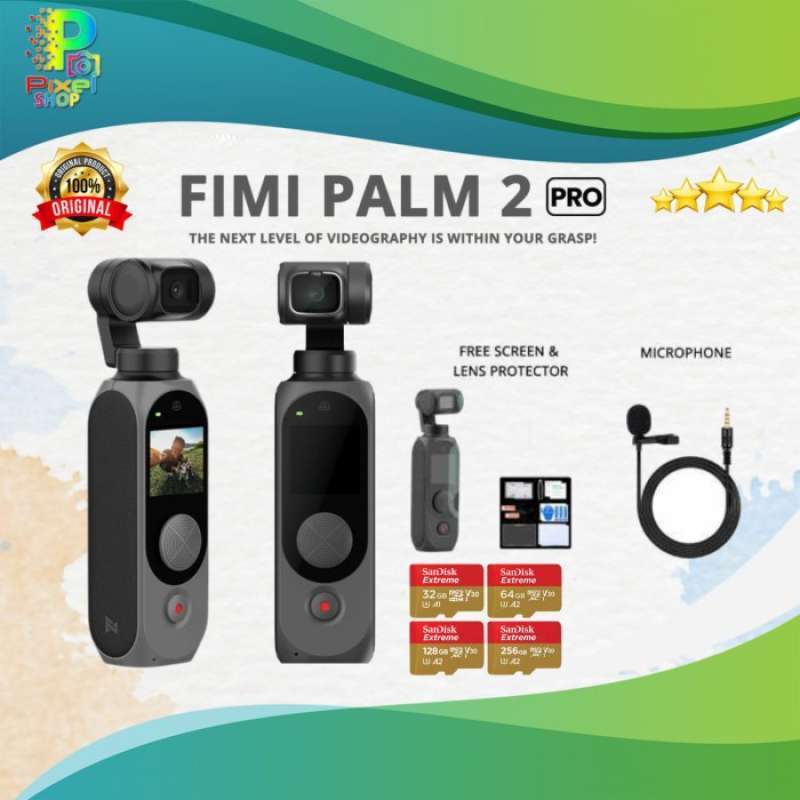 Jual Fimi Palm 2 Pro Gimbal Camera Stabilizer 4K / Fimi Palm 2 Pro 2022 di Seller Retail Indo ...