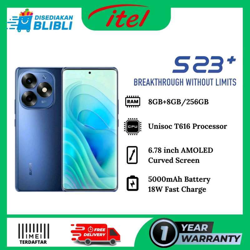 Promo Itel S23 Plus 8gb-256gb Garansi Resmi 1 Tahun Diskon 27% Di ...