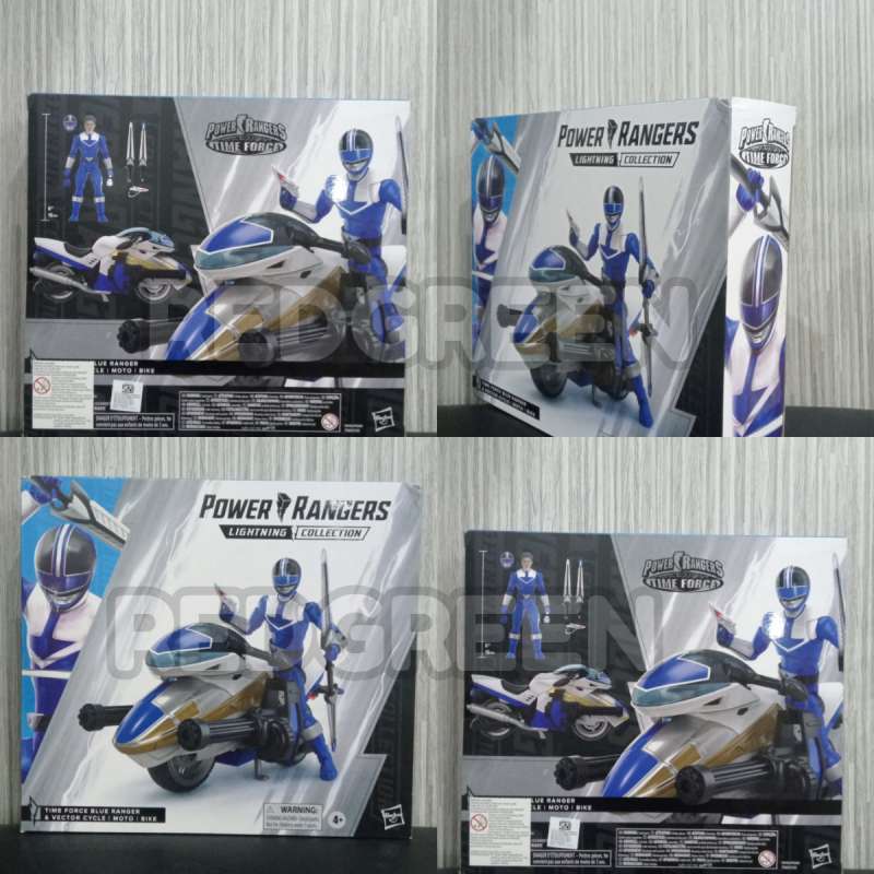 Jual Power Rangers Lightning Collection Time Force Blue Ranger & Vector ...