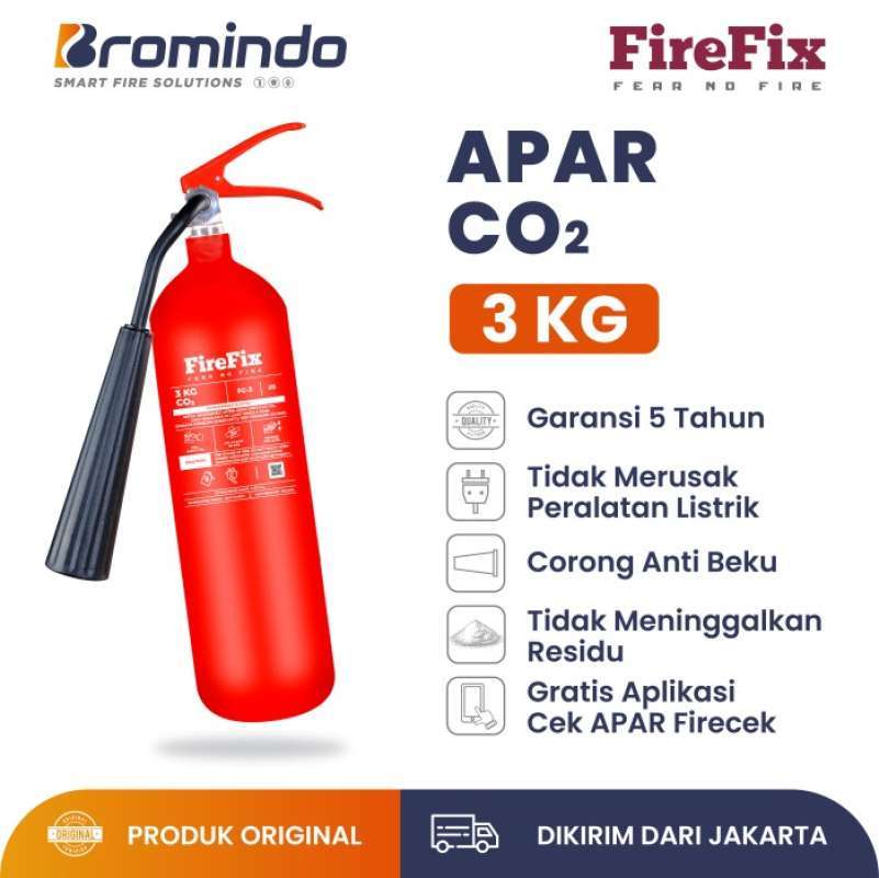Jual APAR CO2 Alat Pemadam Api Ringan 3Kg FireFix - Teruji Oleh Damkar di Seller Wellmart ...