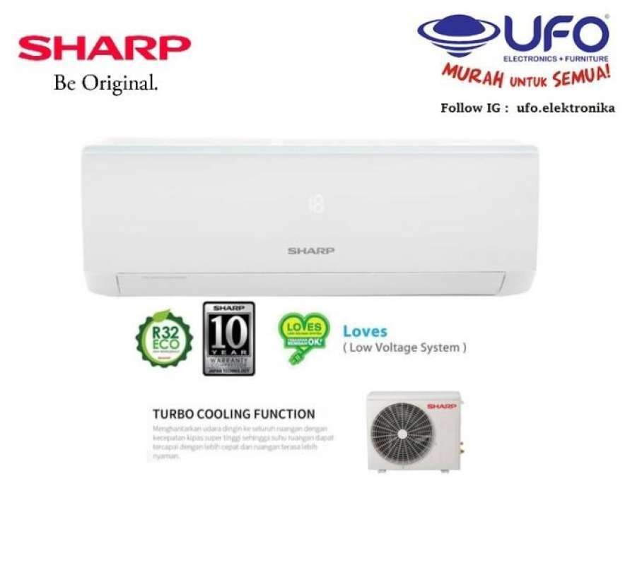 Jual Sharp AC AHA9 ZCYN 1 PK Turbo Cooling Series di Seller UFO Elektronika Nganjuk Official ...