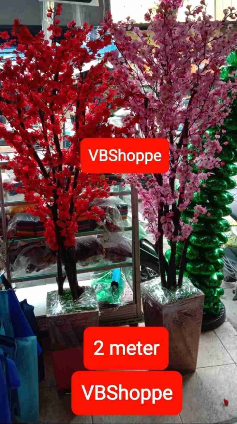 Promo Pohon meihua sakura imlek 1.5m rimbun hiasan cina vas bunga 1.5 ...