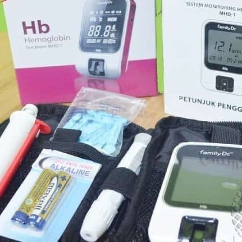 Promo Alat Test Hb darah / Family Dr Hb Hemoglobin Test Meter MHD - 1 ...