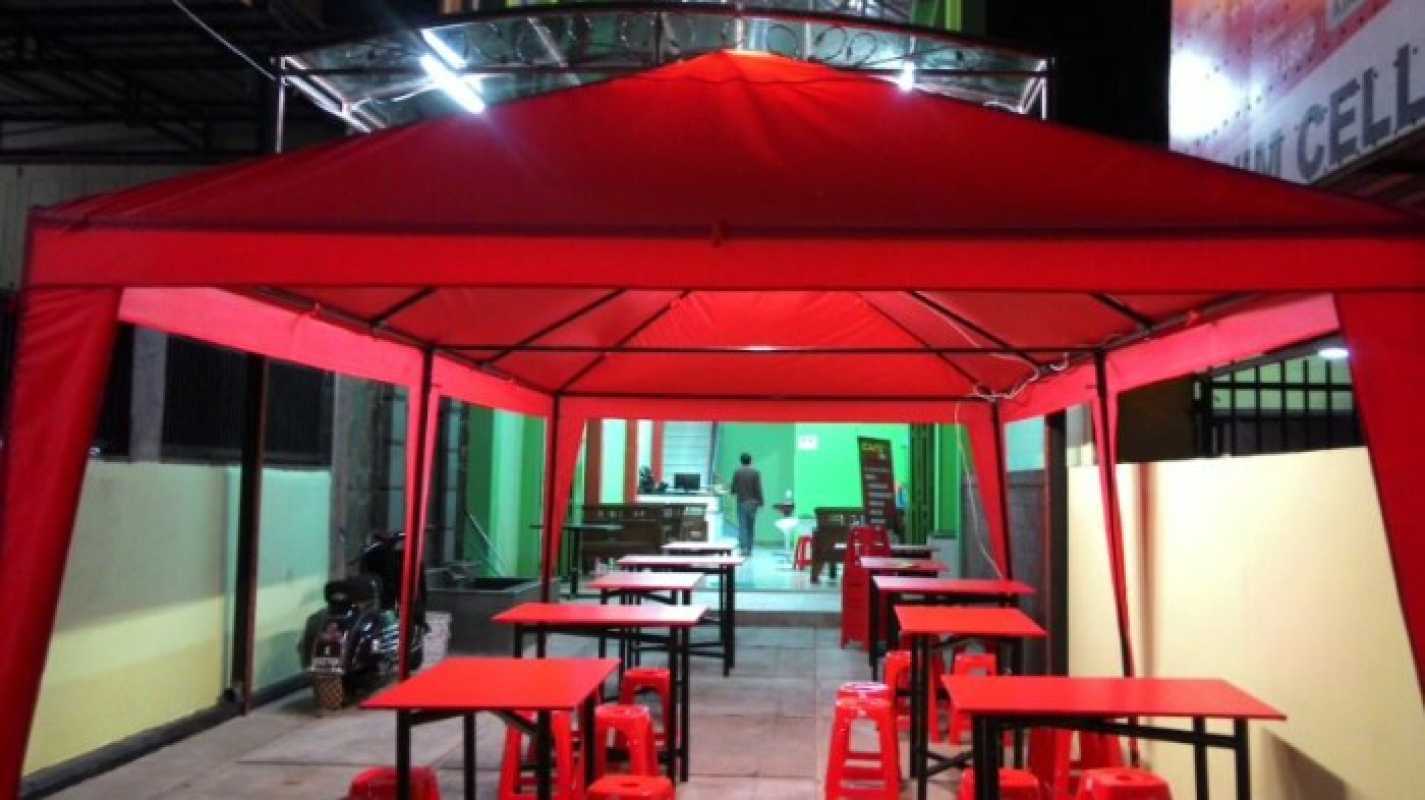 Promo Tenda Stand Cafe 3m X 3m | Dagang | Usaha | Terpal Tenda Diskon ...
