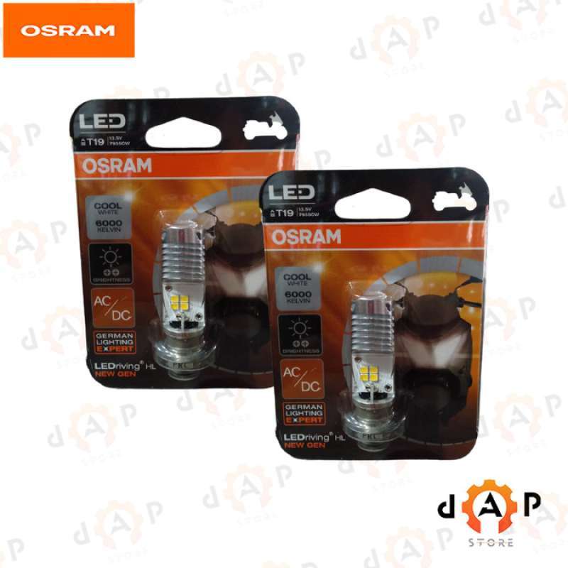 Promo Osram Led T19 K1 Lampu Utama Motor Warna Putih Ac/dc- Plug N Play Diskon 5% Di Seller ...