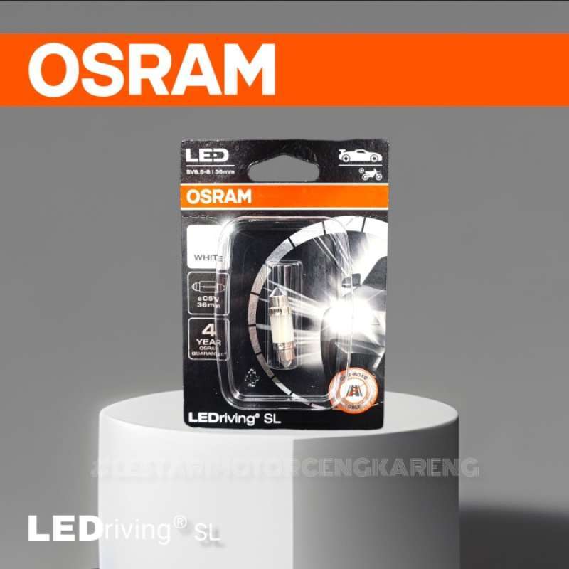 Promo OSRAM LED FESTOON 36 MM LAMPU KABIN PLAFON MOBIL 6418DWP-01B 12V ...