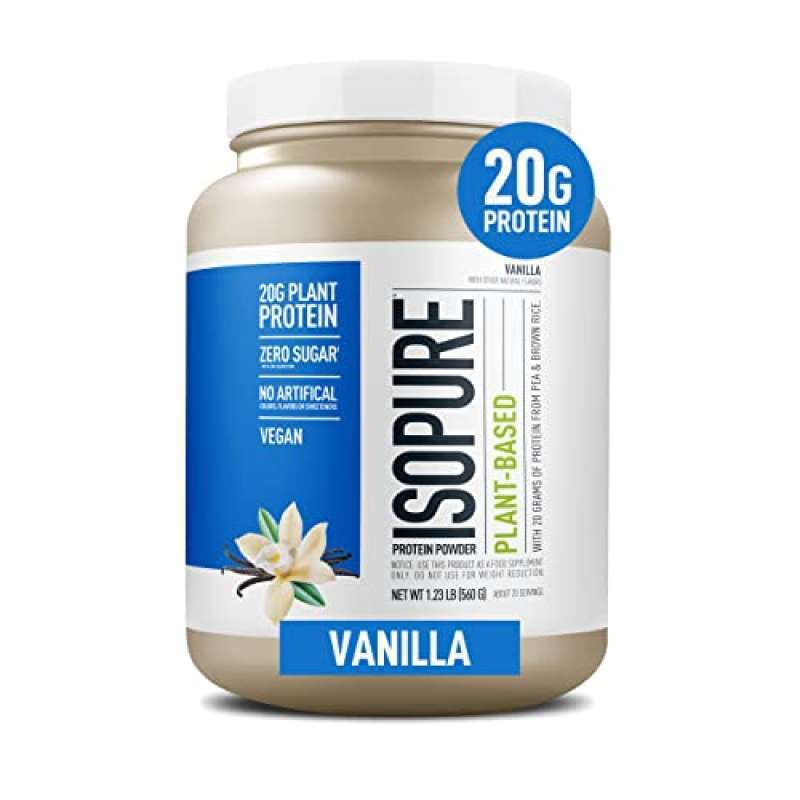 Promo Isopure Vanilla Vegan Protein Powder, with Monk Fruit Sweetener ...