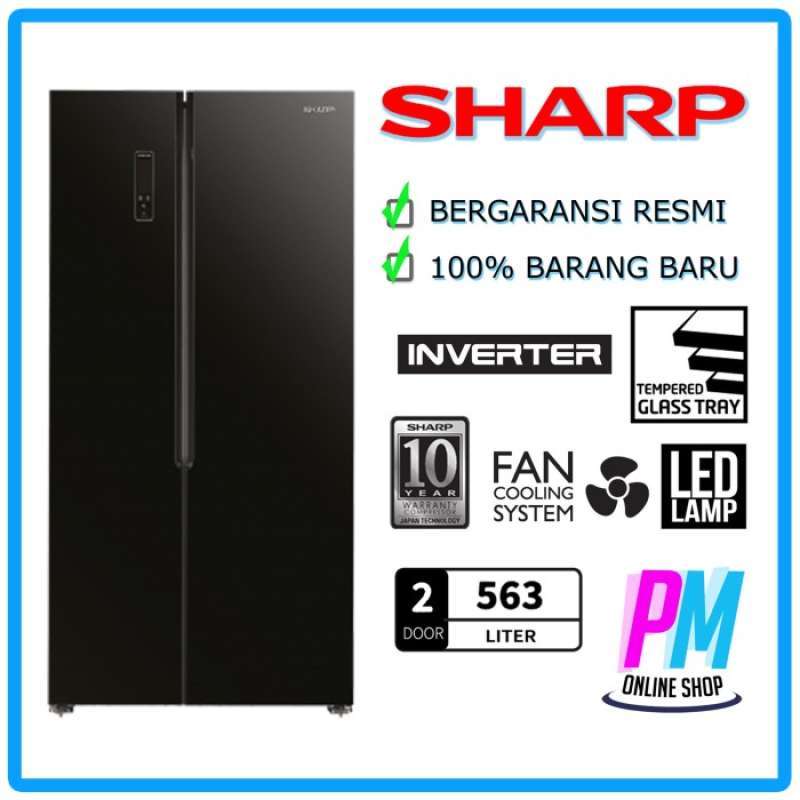Jual Kulkas Sharp 2 Pintu Side By Side Sj-Is61G-Bk Lemari Es Sj-Is61 New di Seller Tubruks ...
