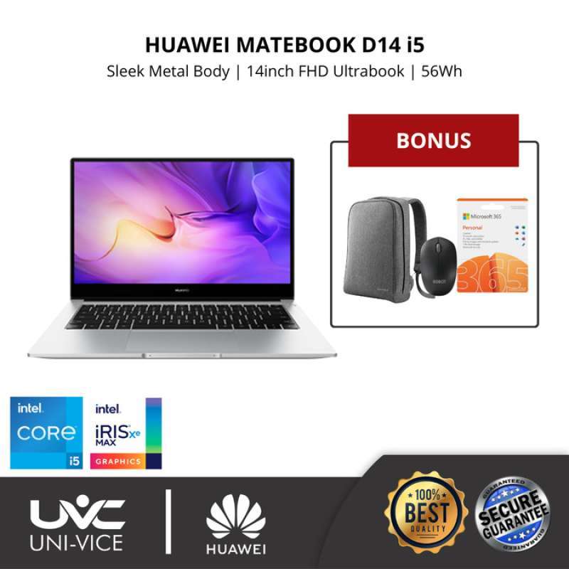 Promo Huawei Matebook D14 2021 Laptop 11th Gen Intel I5 [8gb+512gb ...